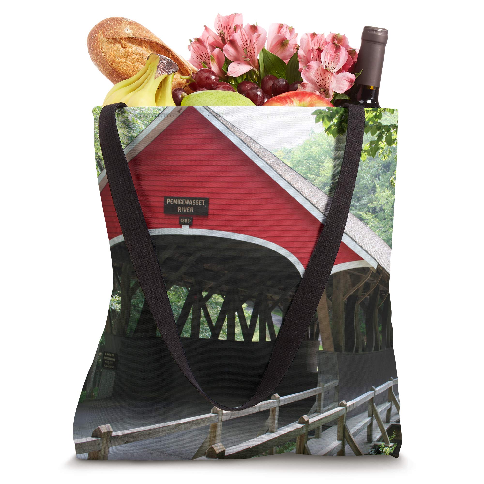 Classic New Hampshire Covered Bridge NH Tote Bag