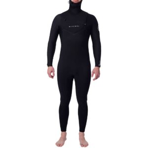 rip curl mens dawn patrol 5/4mm hooded chest zip wetsuit wsm9bm - black wetsuit size - l