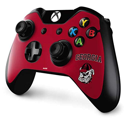 Skinit Decal Gaming Skin Compatible with Xbox One Controller - Officially Licensed College Georgia Bulldogs Design