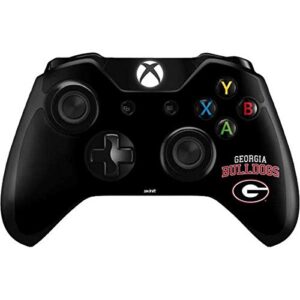 skinit decal gaming skin compatible with xbox one controller - officially licensed college university of georgia bulldogs design