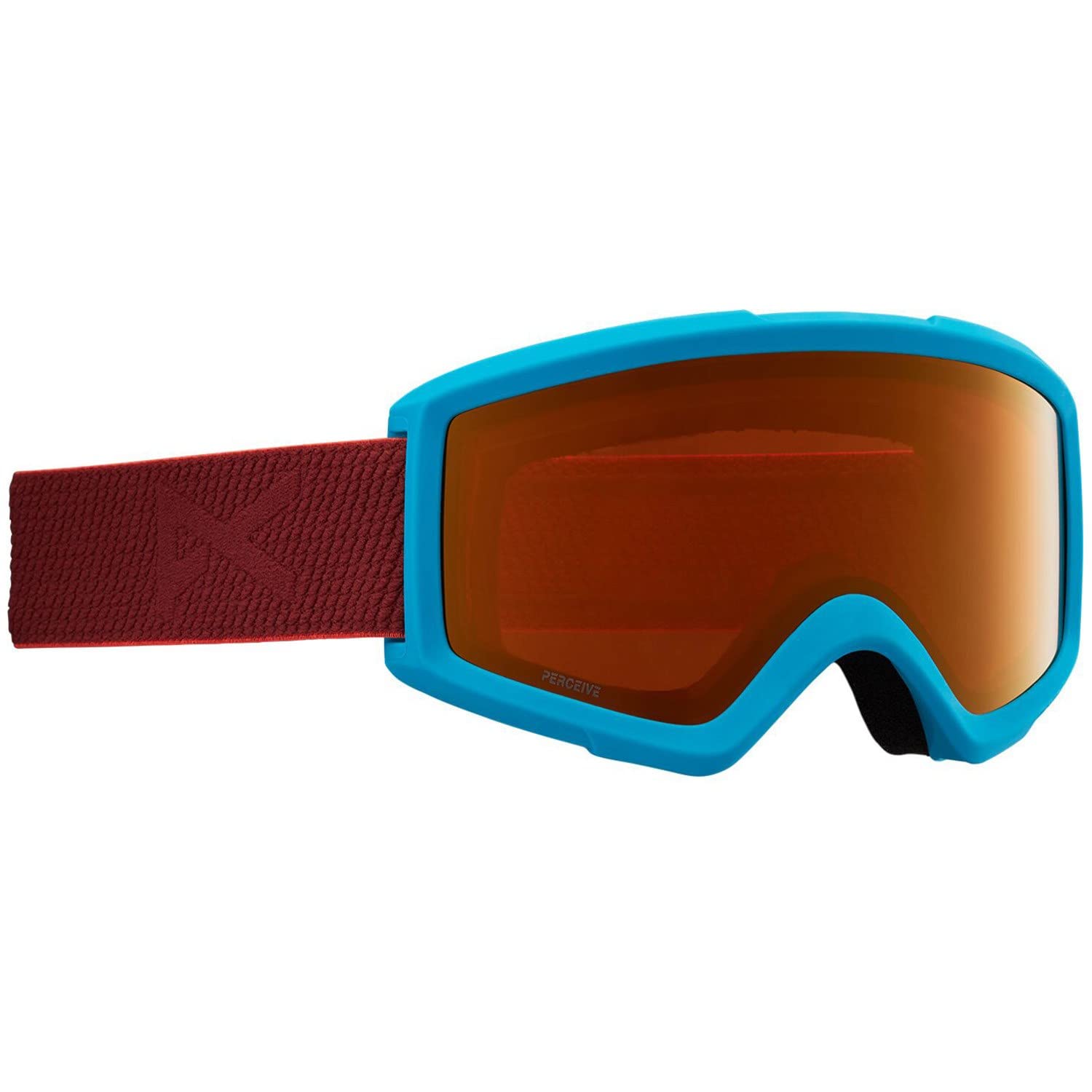 Anon Men's Helix 2.0 Goggles with Spare Lens, Maroon / Perceive Sunny Bronze