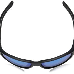 Costa Del Mar Man Sunglasses Matte Black Frame - Blue Mirror Lenses, 60MM