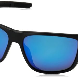 Costa Del Mar Man Sunglasses, Matte Black Frame Blue Mirror Lenses - 62MM