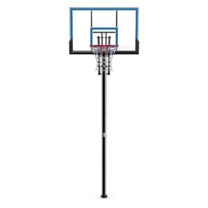 spalding 48" shatter-proof polycarbonate pro glide® in-ground basketball hoop