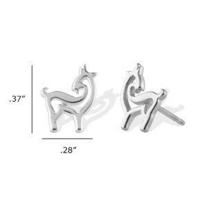 Boma Jewelry Sterling Silver Goat Stud Earrings