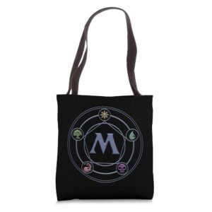 magic: the gathering mana symbols tote bag