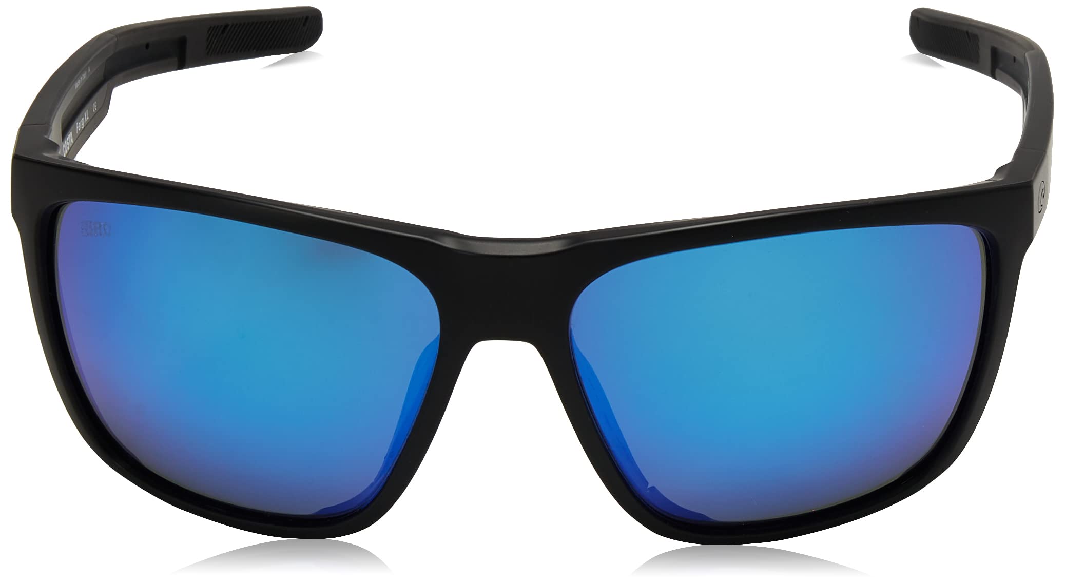 Costa Del Mar Man Sunglasses, Matte Black Frame Blue Mirror Lenses - 62MM