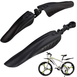 faruxue 2 pcs bike , front and rear bike mudguards set, mountain bike mudguards for 24 to 28 inch mountain bike