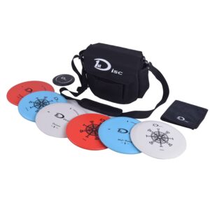 disc golf starter set-2 pcs putter, 2 pcs mid-range, 2 pcs driver, 1 mini disc，1 towel with bag