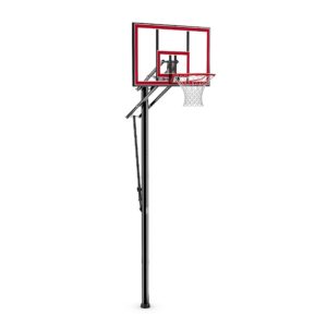 spalding 44" shatter-proof polycarbonate pro glide® lite in-ground basketball hoop