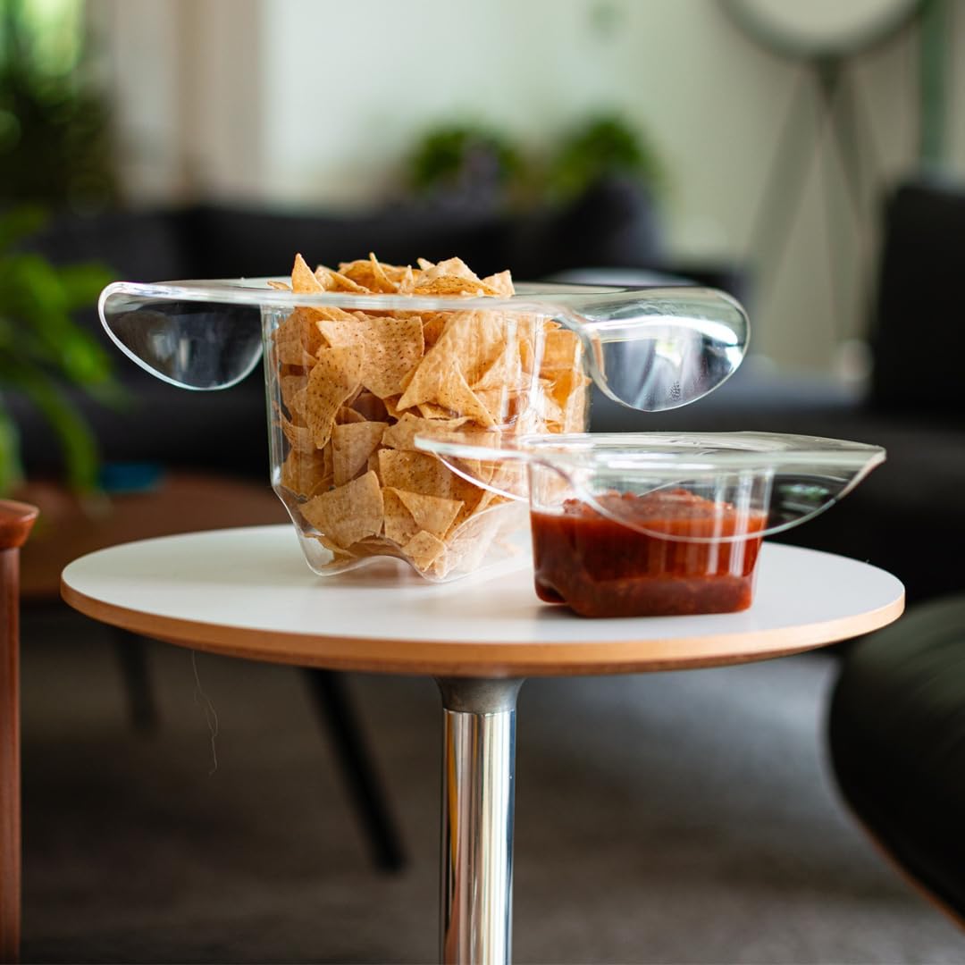 Huang Acrylic Small Clear Cowboy Hat | Perfect for Home Decor, Chip and Dip Serving Bowl, or Candy | Used for Decor, Dinning, Serving, Hosting | Durable Construction, Easy to Clean