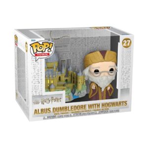 funko pop! town: harry potter 20th anniversary - dumbledore with hogwarts