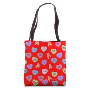 star trek valentine's day hearts tote bag