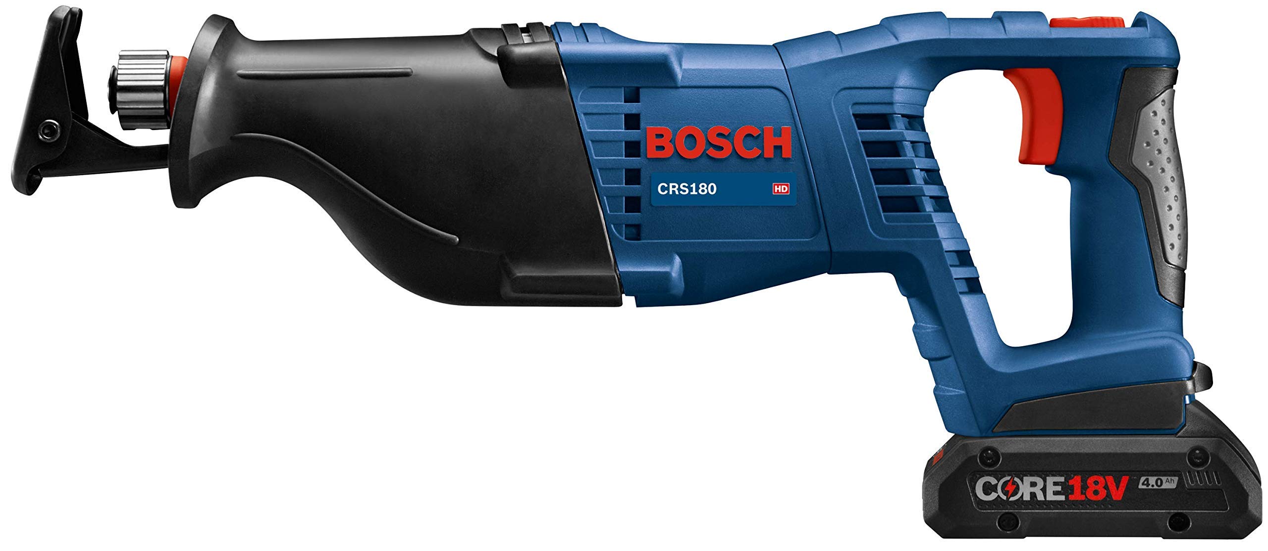 BOSCH Power Tools Reciprocating Saw Kit - CRS180-B15 18V D-Handle Saw w/ (1) 4.0 Ah CORE Battery (Refurbished) (Renewed)