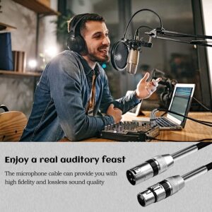 USB Audio Interface with XLR cable，Audio Interface with Mic Preamplifier Audio mixer recorder with 48V Phantom Power, 24 Bit, Support Computer and Equipment Recording （（NO Software or DAW included））