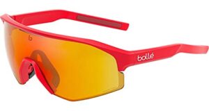 bollé bs014006 lightshifter xl sunglasses, red matte - phantom brown red