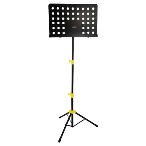 5 Core Sheet Music Stand -Dual Use Professional Portable Music Stand, Metal Desktop Tripod Music Book Stand & Orchestral Sheet Stand, Folding Adjustable Sturdy Heavy Duty for Performance & Band