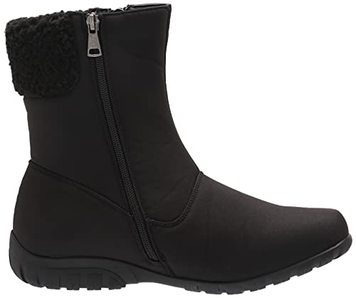 Propét Women's Dani Mid Snow Boot, Black, 10