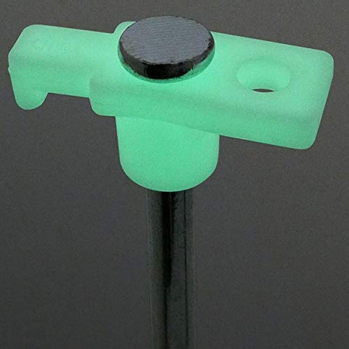 12-Piece Galvanized Steel Tent Pegs - Glow in The Dark Garden Stakes