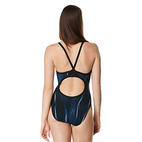 Speedo Women's Swimsuit One Piece Endurance+ Flyback Printed Adult Team Colors