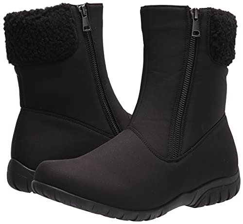 Propét Women's Dani Mid Snow Boot, Black, 10