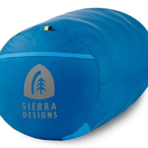 Sierra Designs Night Cap 20-20 Degree Zipperless Sleeping Bag with 100% Recycled Synthetic Insulation, Fold Over Blanket Design, Camping & Backpacking Sleeping Bag 2023 (Regular)