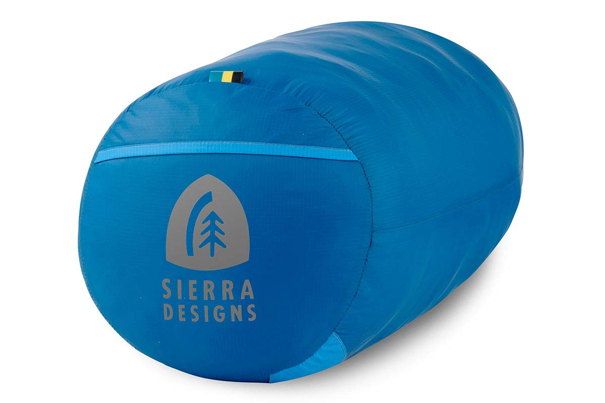 Sierra Designs Night Cap 20-20 Degree Zipperless Sleeping Bag with 100% Recycled Synthetic Insulation, Fold Over Blanket Design, Camping & Backpacking Sleeping Bag 2023 (Regular)