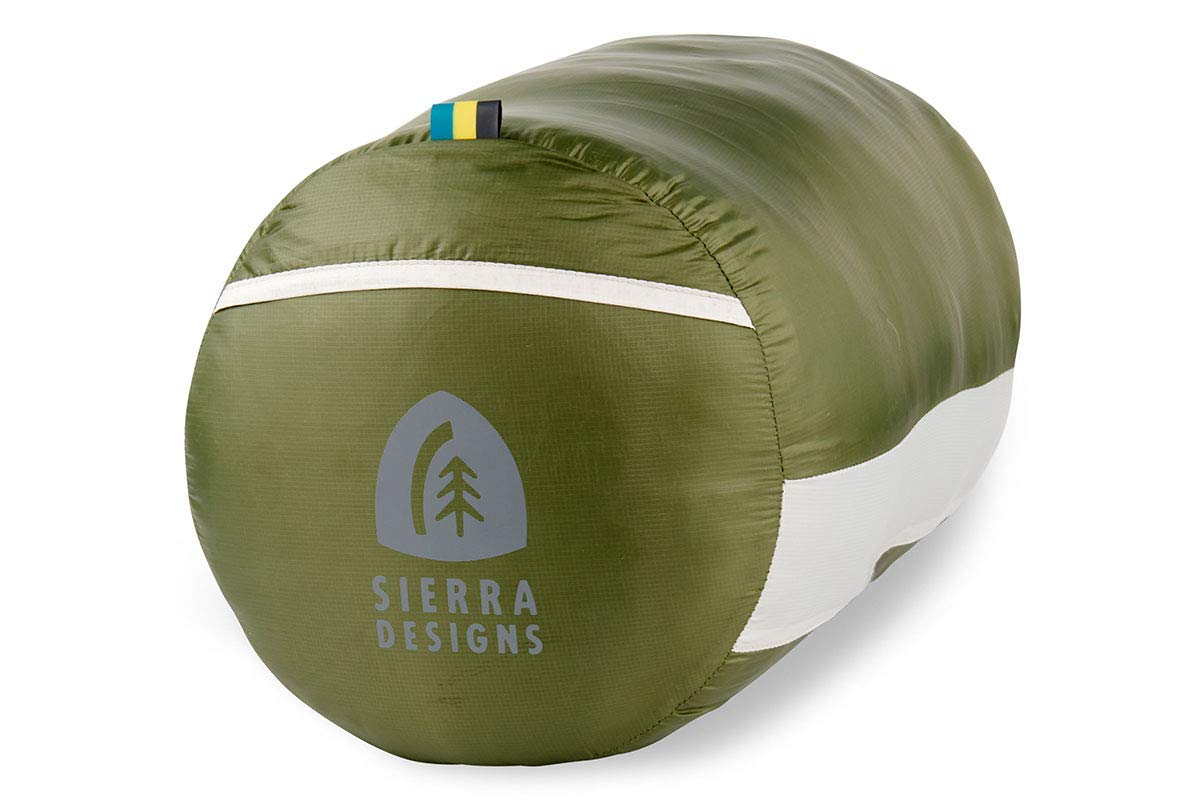 Sierra Designs Shut Eye 20 Degree Sleeping Bags - SierraLoft Synthetic, Mummy Style Camping & Backpacking Sleeping Bags for Men & Women, Stuff Sack Included