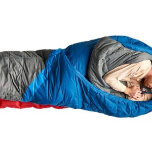 Sierra Designs Night Cap 20-20 Degree Zipperless Sleeping Bag with 100% Recycled Synthetic Insulation, Fold Over Blanket Design, Camping & Backpacking Sleeping Bag 2023 (Regular)