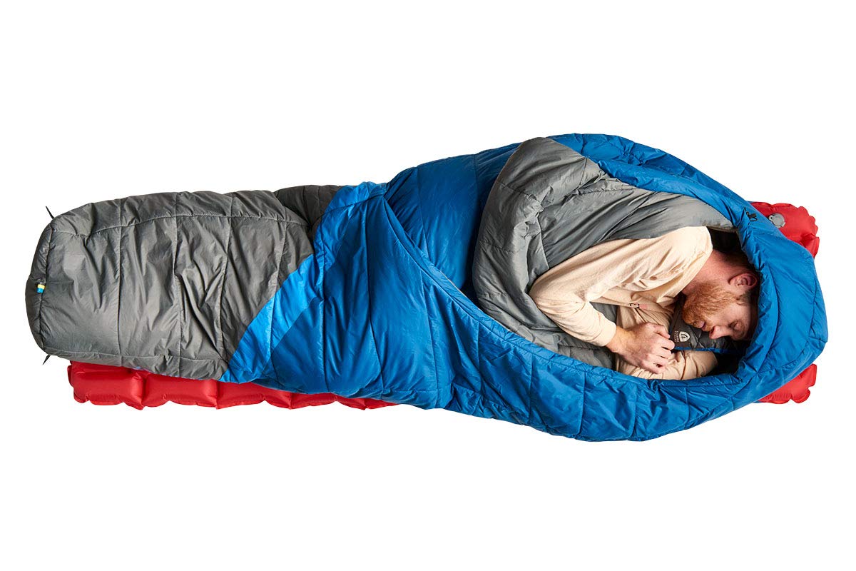 Sierra Designs Night Cap 20-20 Degree Zipperless Sleeping Bag with 100% Recycled Synthetic Insulation, Fold Over Blanket Design, Camping & Backpacking Sleeping Bag 2023 (Regular)