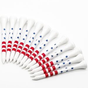 USA Golf Tees - American Pride Design, Flag and Patriotic (2 and 3/4 inches, 50)