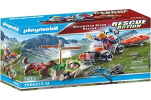 playmobil mountain biker rescue