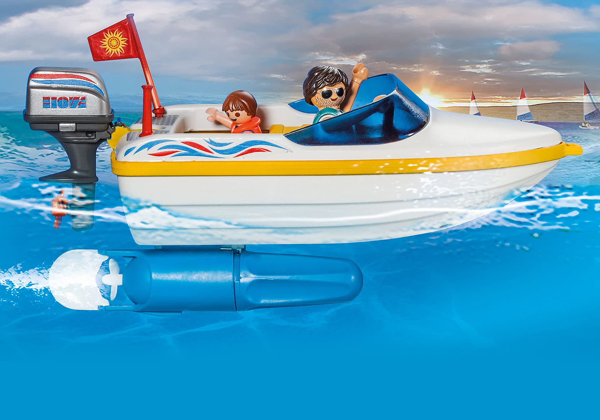 Playmobil Pick-Up with Speedboat