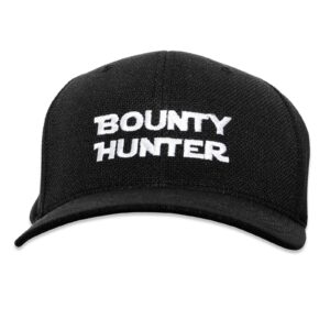 sw bounty hunter embroidered flexfit adult cool & dry sport cap hat - [black][l/xl]