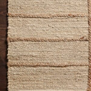 Loloi II Bodhi Collection BOD-04 Ivory/Tan 18" x 18" Sample Rug