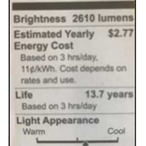 LED Light Bulb, Ultra Bright, 23-Watts, 2,610 lumens