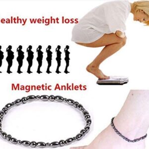 2 Pack Magnetic Therapy Anklets +2 Bracelets for Woman