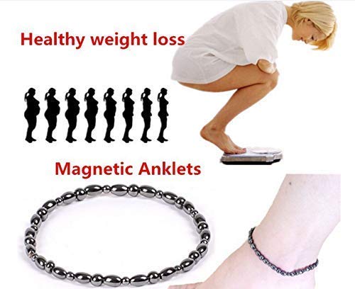 2 Pack Magnetic Therapy Anklets +2 Bracelets for Woman