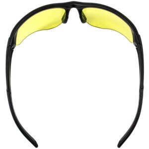 Epoch Eyewear Grunt Tactical Shooting Range Safety Sunglasses Black Frames with Yellow Lenses