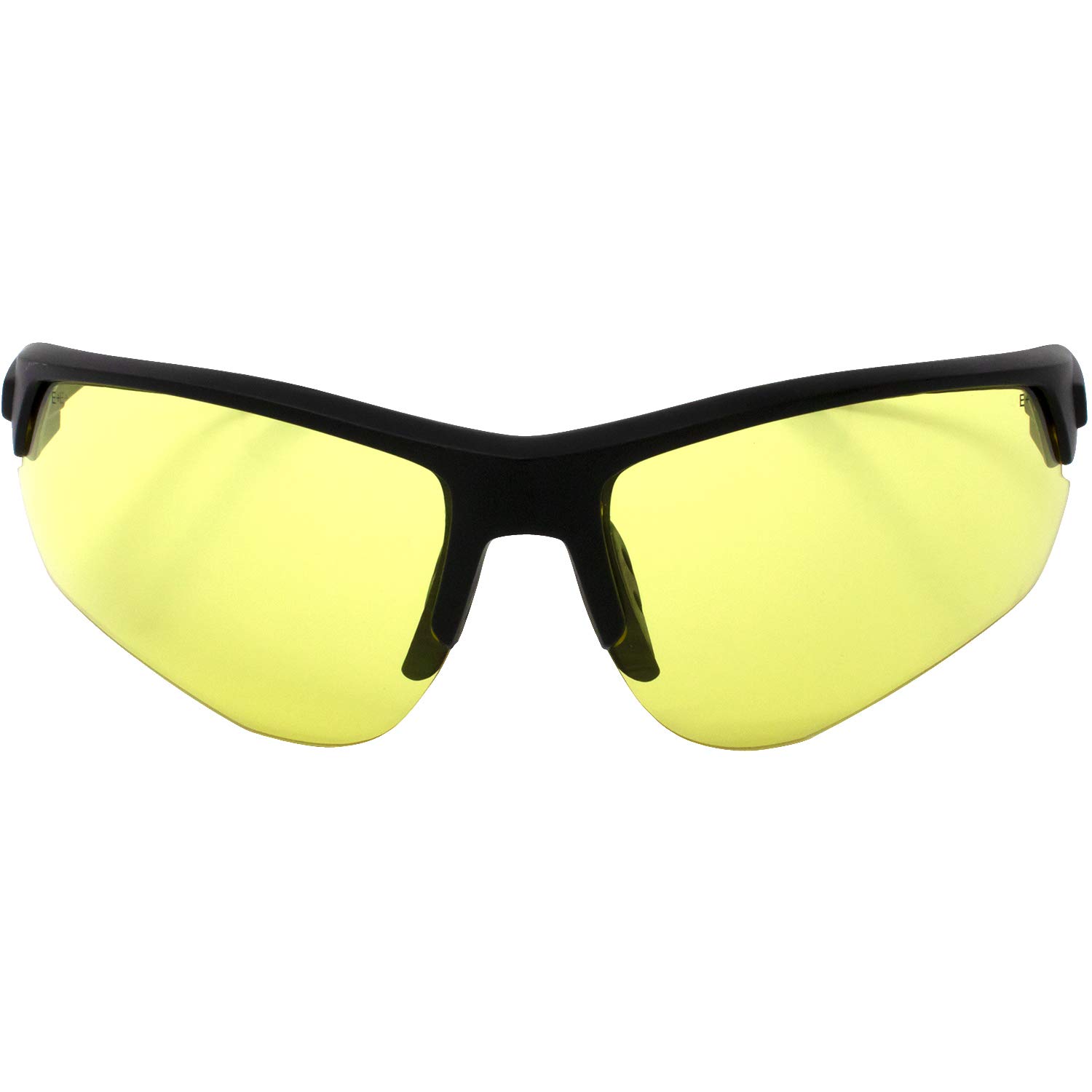 Epoch Eyewear Grunt Tactical Shooting Range Safety Sunglasses Black Frames with Yellow Lenses