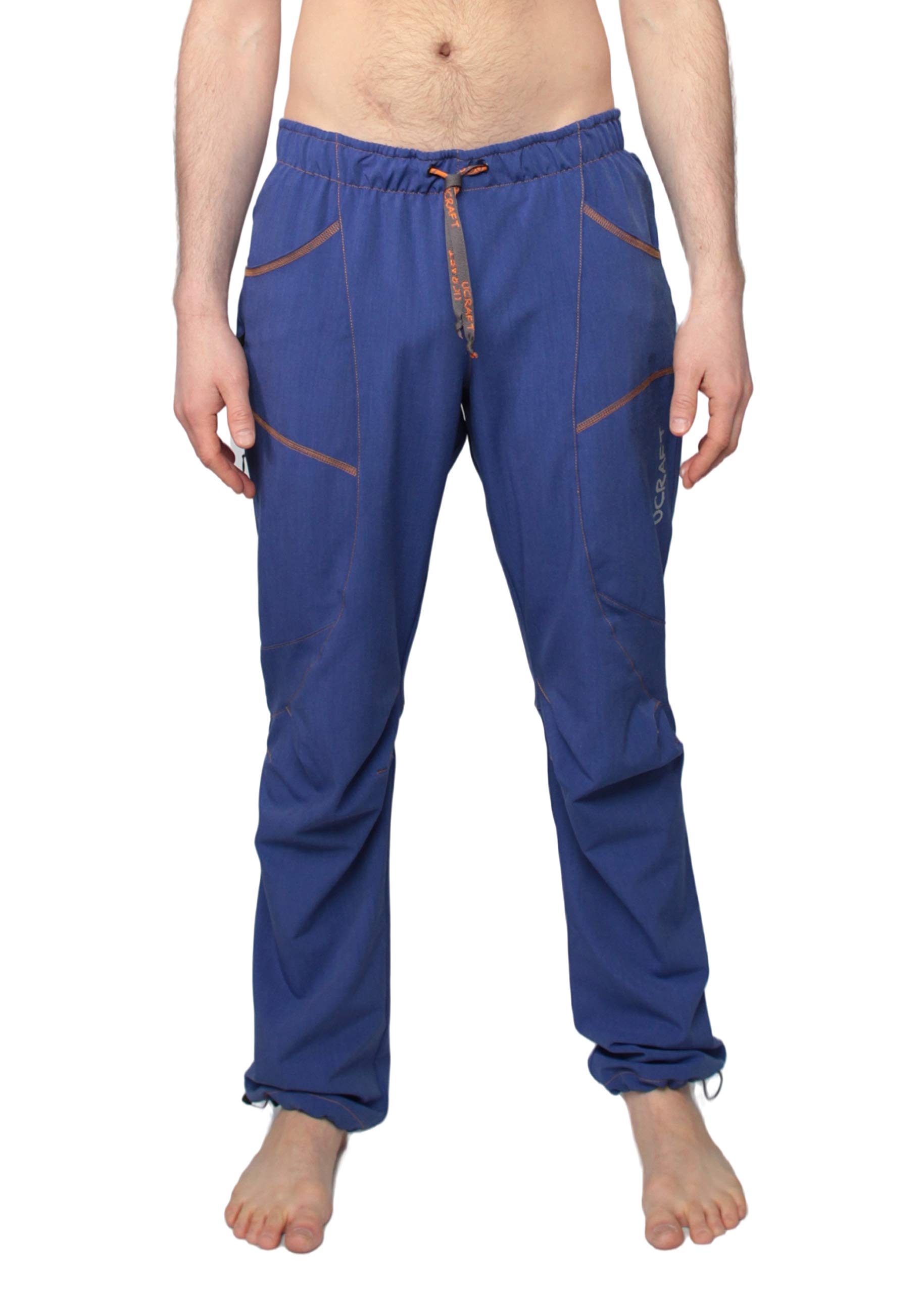 Ucraft "Xlite Rock Climbing Bouldering and Yoga Pants. Lightweight Stretchy Trousers (M, Deep Blue Melange)