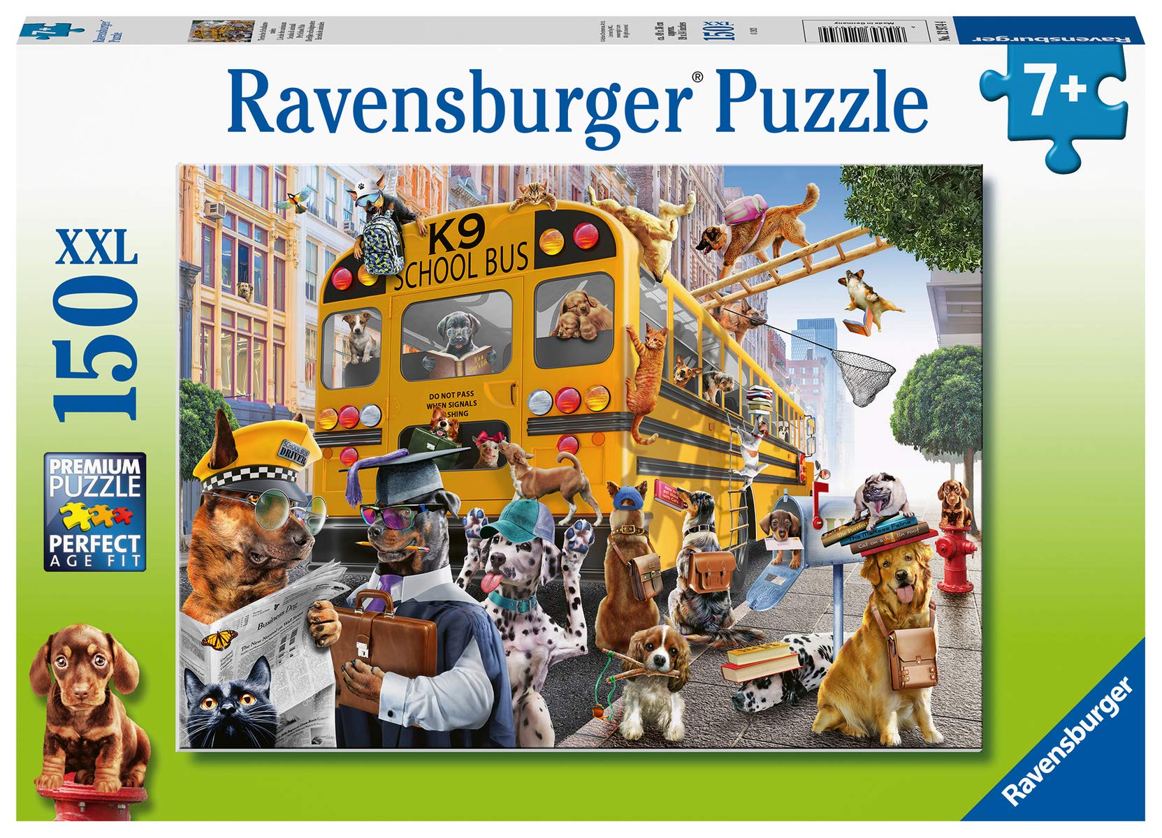 Ravensburger 12974 Pet School Pals 150 Piece Puzzles for Kids, Every Piece is Unique, Pieces Fit Together Perfectly