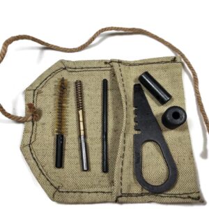 Soviet Army Original USSR Russian Mosin Nagant Rifle Accessories Cleaning Tools Kit with Canvas Carrying Pouch Unissued Military Surplus