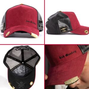 Red Monkey Designs 6 Hat Bundle 4 of Limited Edition Unisex Fashion Trucker Cap Hats + Free Bandanna.,Multicolor,One Size