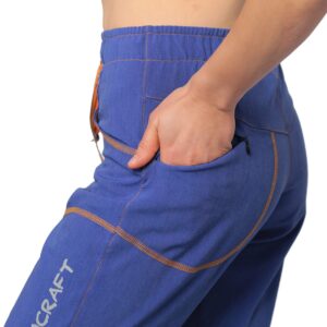 Ucraft "Xlite Rock Climbing Bouldering and Yoga Pants. Lightweight Stretchy Trousers (M, Deep Blue Melange)