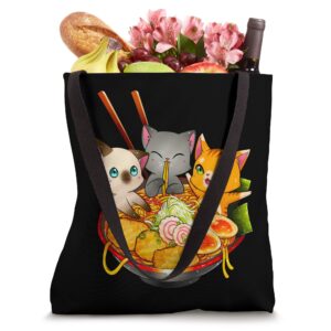 Ramen Cat Kawaii Neko Anime Otaku Cats Japanese Noodles Gift Tote Bag