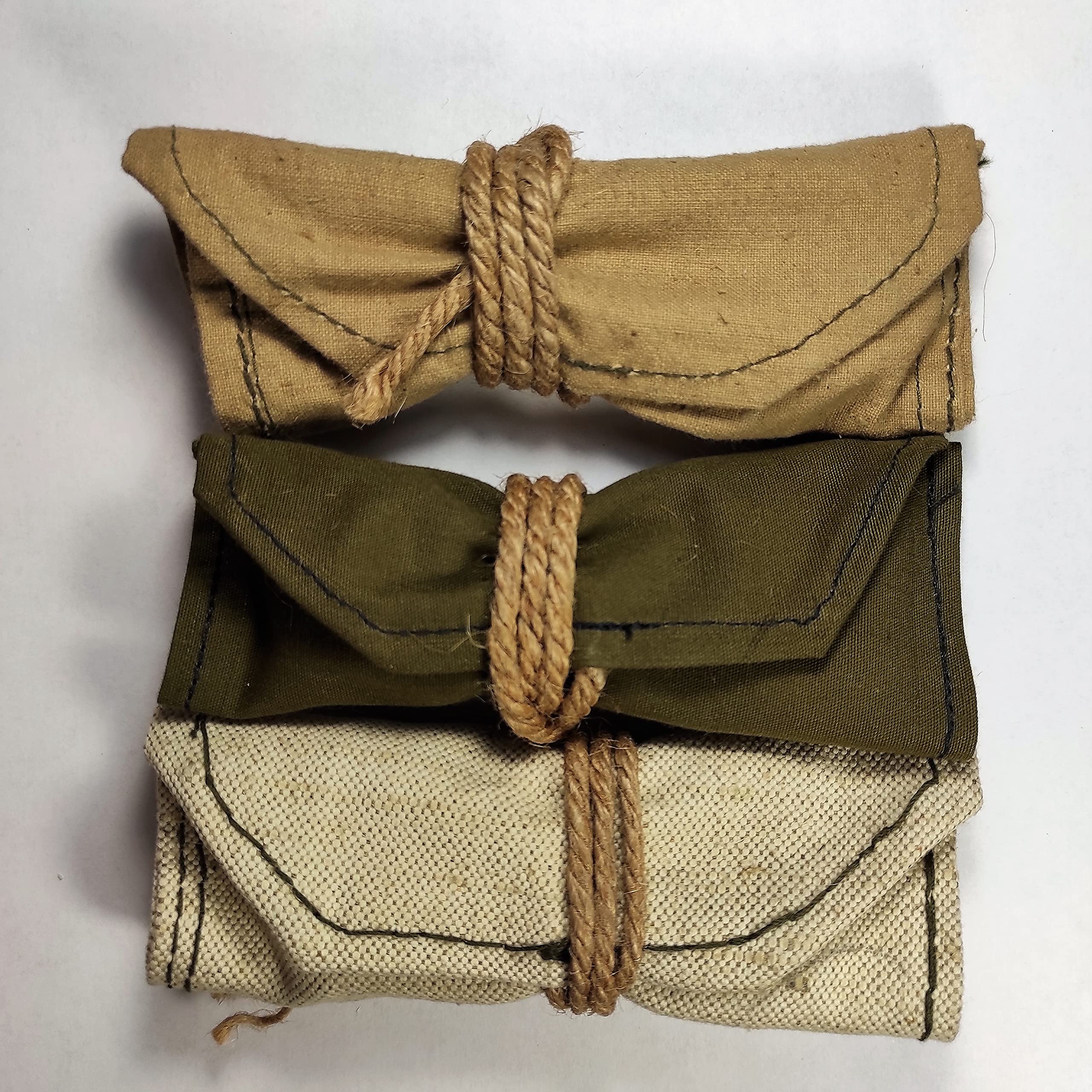 Soviet Army Original USSR Russian Mosin Nagant Rifle Accessories Cleaning Tools Kit with Canvas Carrying Pouch Unissued Military Surplus