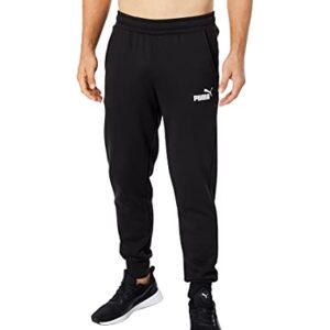 PUMA Mens Essentials Fleece (Available In Big And Tall Sizes) Sweatpants, Cotton Black, Medium US