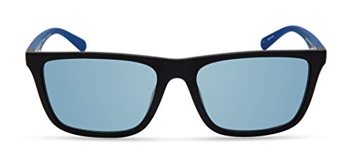 Timberland Men's TBA9264 Polarized Rectangular Sunglasses, Matte Black, 56mm