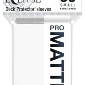 Ultra Pro E-15636 Eclipse Matte Small Sleeves 60 Pack-Arctic White